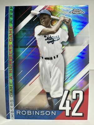 2020 Topps Chrome Update Target A Numbers Game Jackie Robinson #NGC-7 ...
