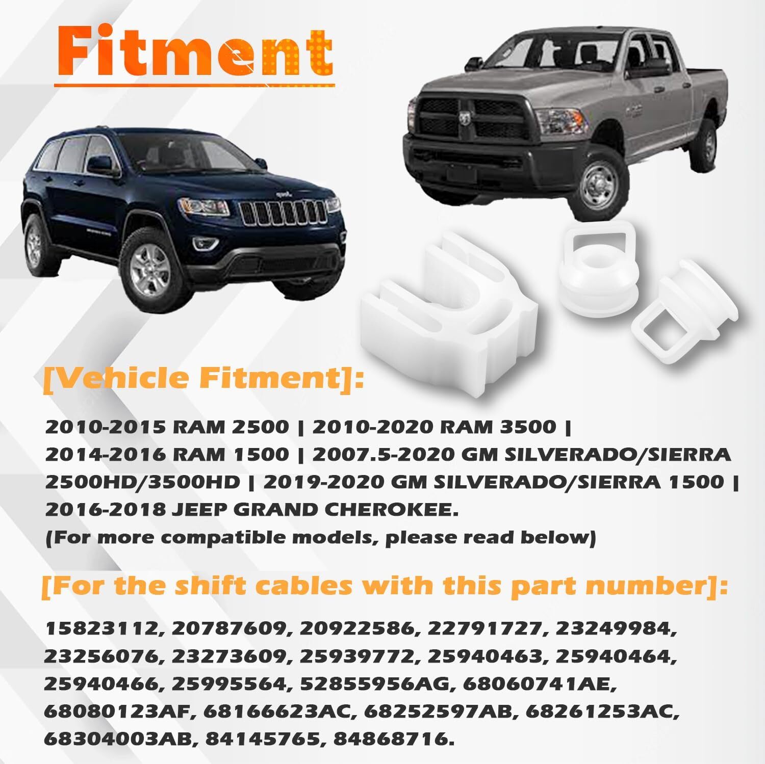 14104 Dorman Kit Shift Cable Bushing for Chevy Suburban Ram Truck ...