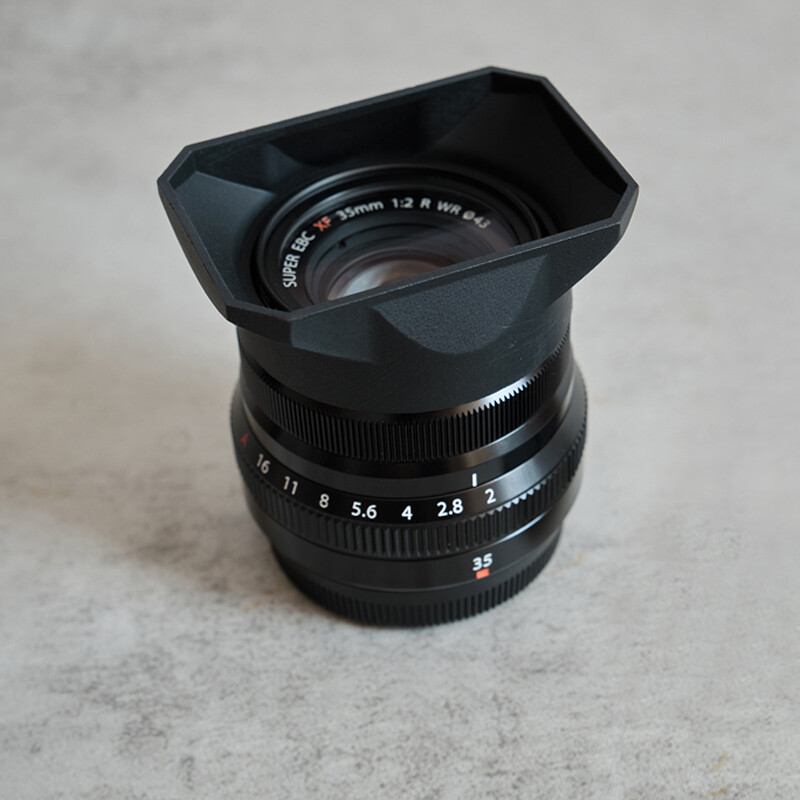 Rectangular Lens Hoods Cap Cover For Fuji Fujifilm 23mm XF23 35mm XF35 ...