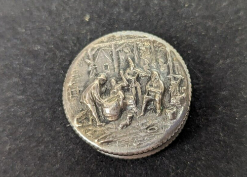 Vintage Made In Denmark Silver Pill Box Tested It Is 14.3 Grams | eBay