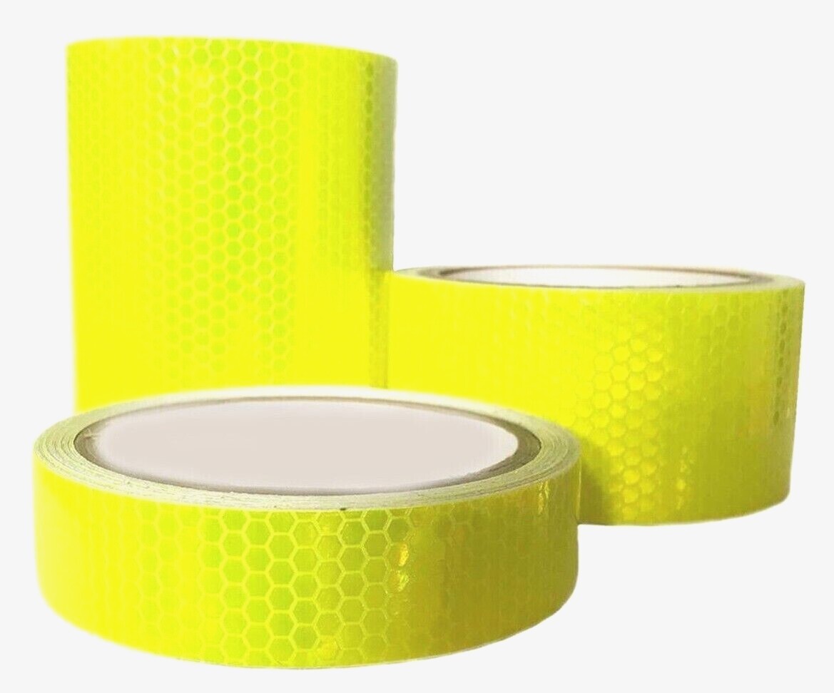 Yellow High Visibility Hi Vis Viz Self-Adhesive Reflective Tape - VAT ...