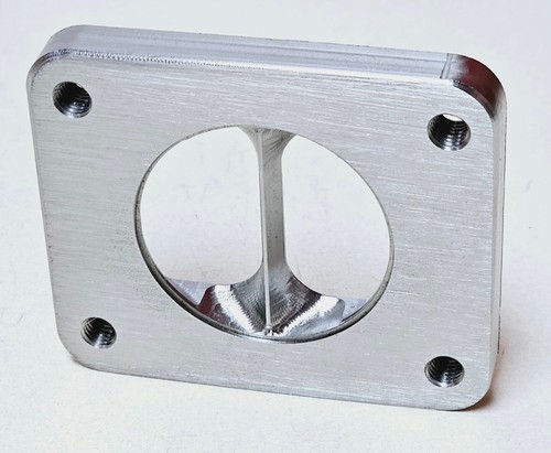 Stainless T5 HX52 Divided Turbo Inlet flange to 2.5" Tubing fit Volvo ...