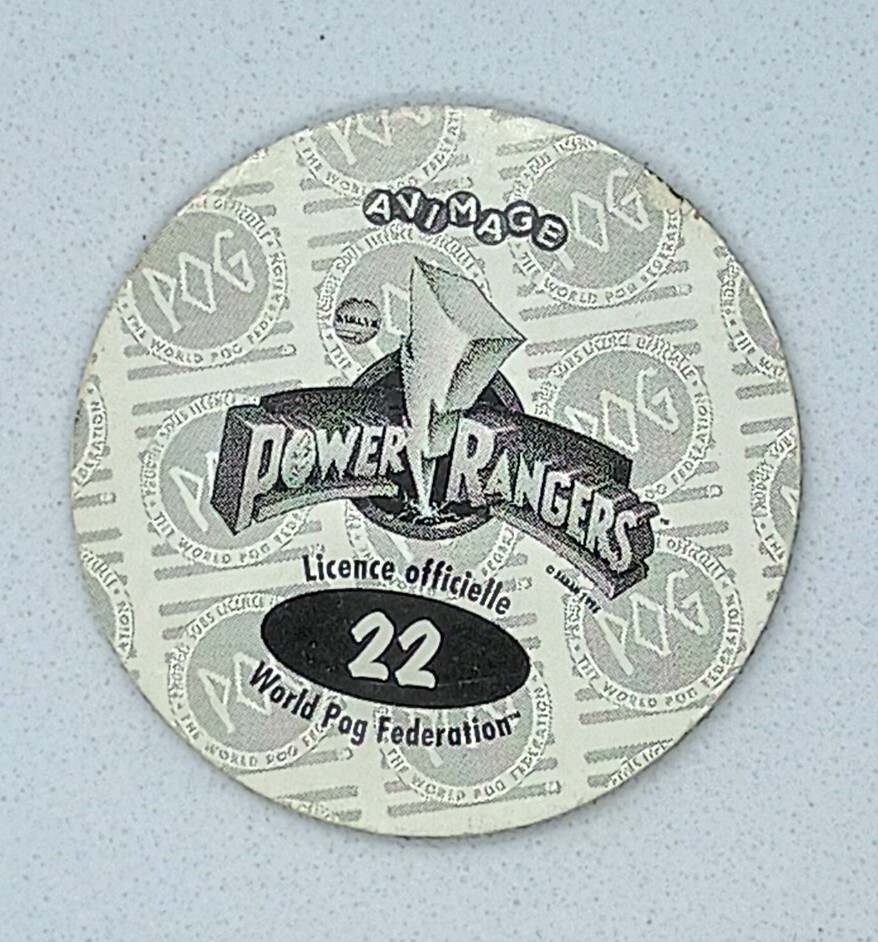 Pog Power Rangers 22 Avimage Pogs Kini Kinis Slammers Caps Flip Tazos ...
