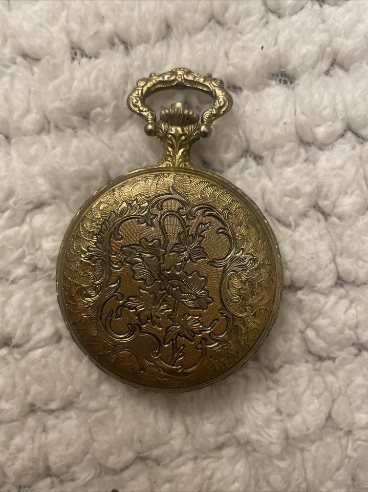 Vintage Arnex 17 Jewels Incabloc Pocket Watch Swiss Made Gold Tone ...
