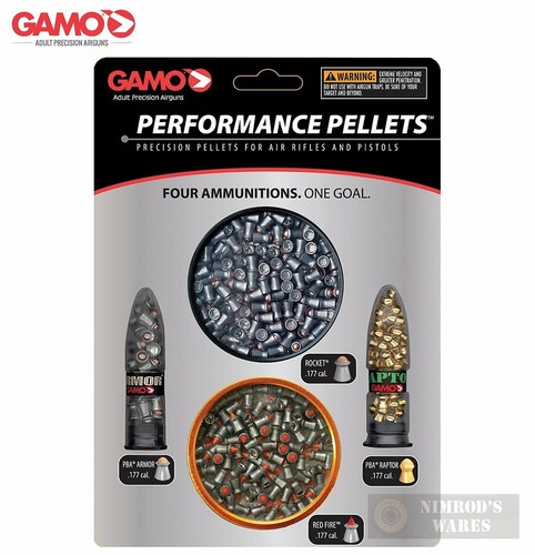 Gamo PERFORMANCE .177 PELLETS 4-Types 400 Total AirGun 632092854 FAST ...