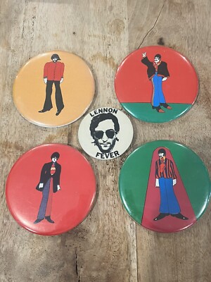 Vtg Beatles Yellow Submarine 1968 King Features Button Pins And Lennon ...
