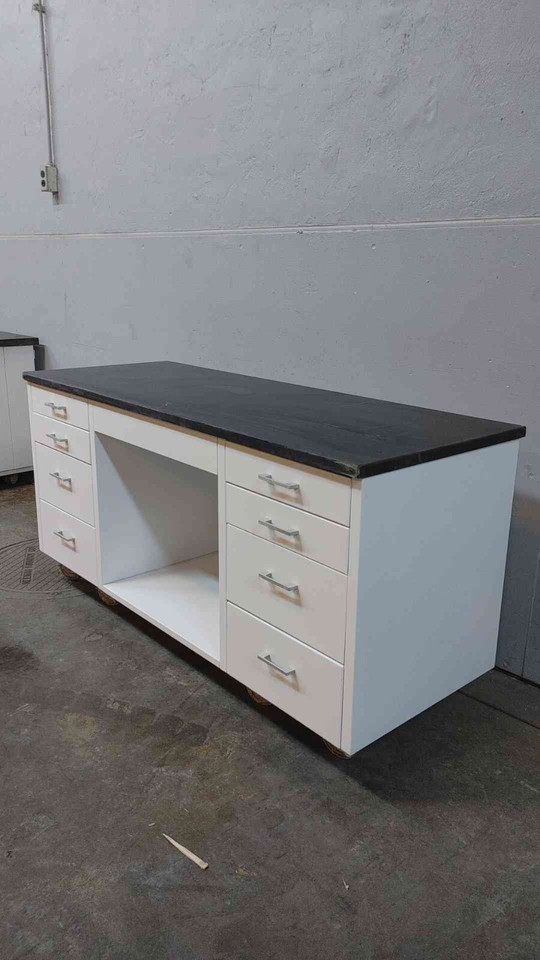 5'x30" Rolling Lab Casework Bench White (2152AA)(2152AA) | eBay