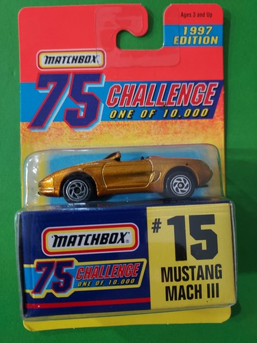 LOT OF 2- MATCHBOX 75 CHALLENGE 1997 EDITION- #15 MUSTANG AND #31 ...