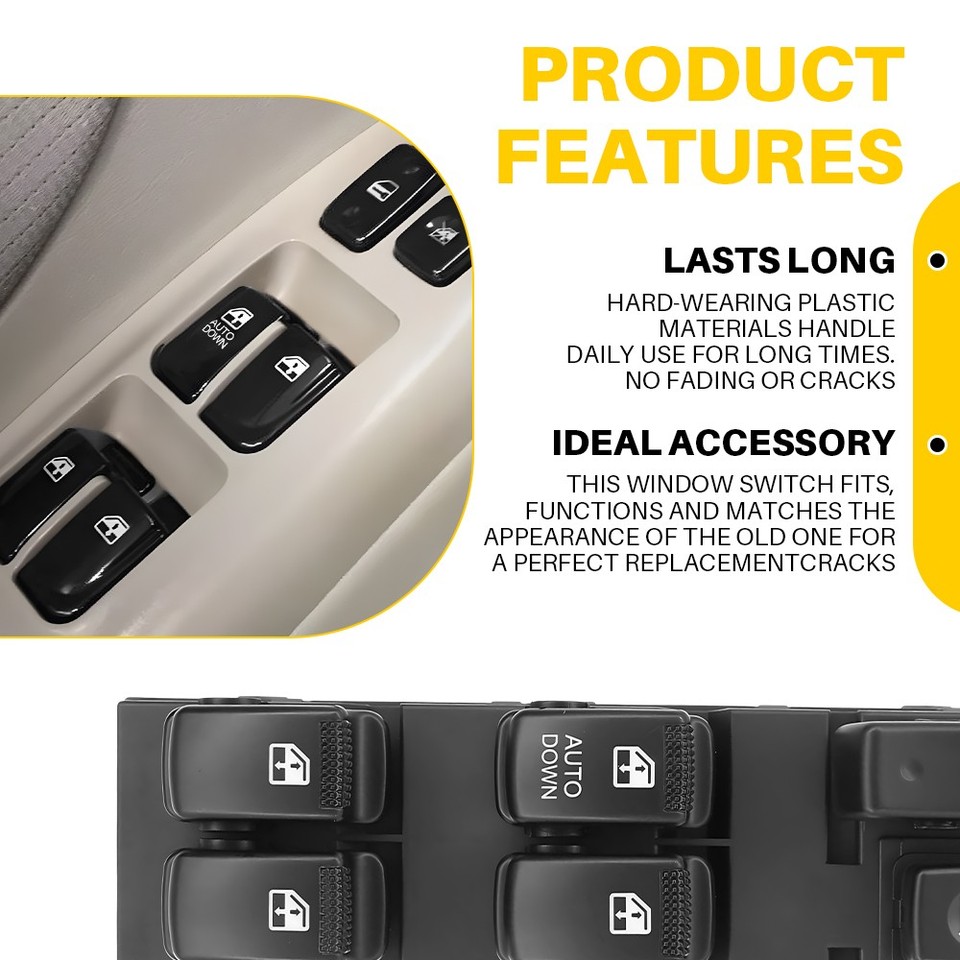 For 2005-09 KIA SPORTAGE DRIVER SIDE POWER WINDOW SWITCHES 2005-2009 ...