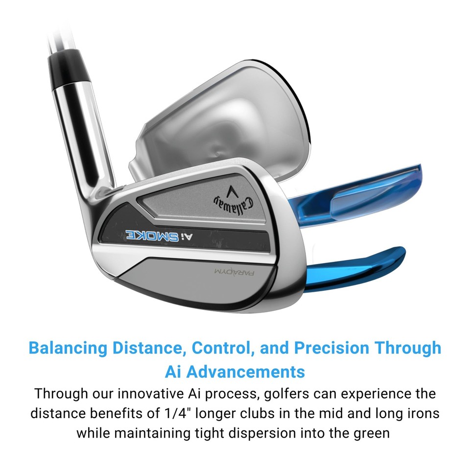 Paradym Ai Smoke Golf Irons With Ai Face Balancing For Distance And ...