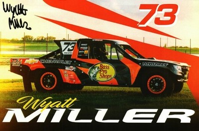 AUTOGRAPHED 2025 WYATT MILLER #73 BASS PRO SHOPS OFF ROAD TRUCK NASCAR ...