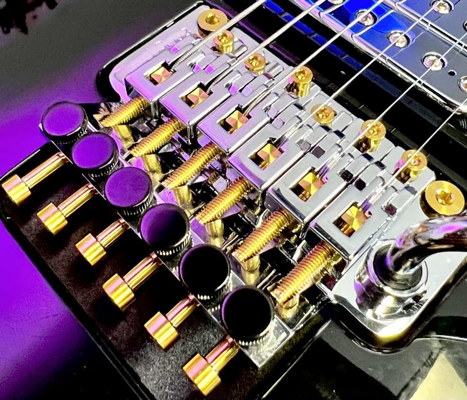 Titanium String Lock Screw Set For Locking Tremolo GOLD ANODIZED | eBay