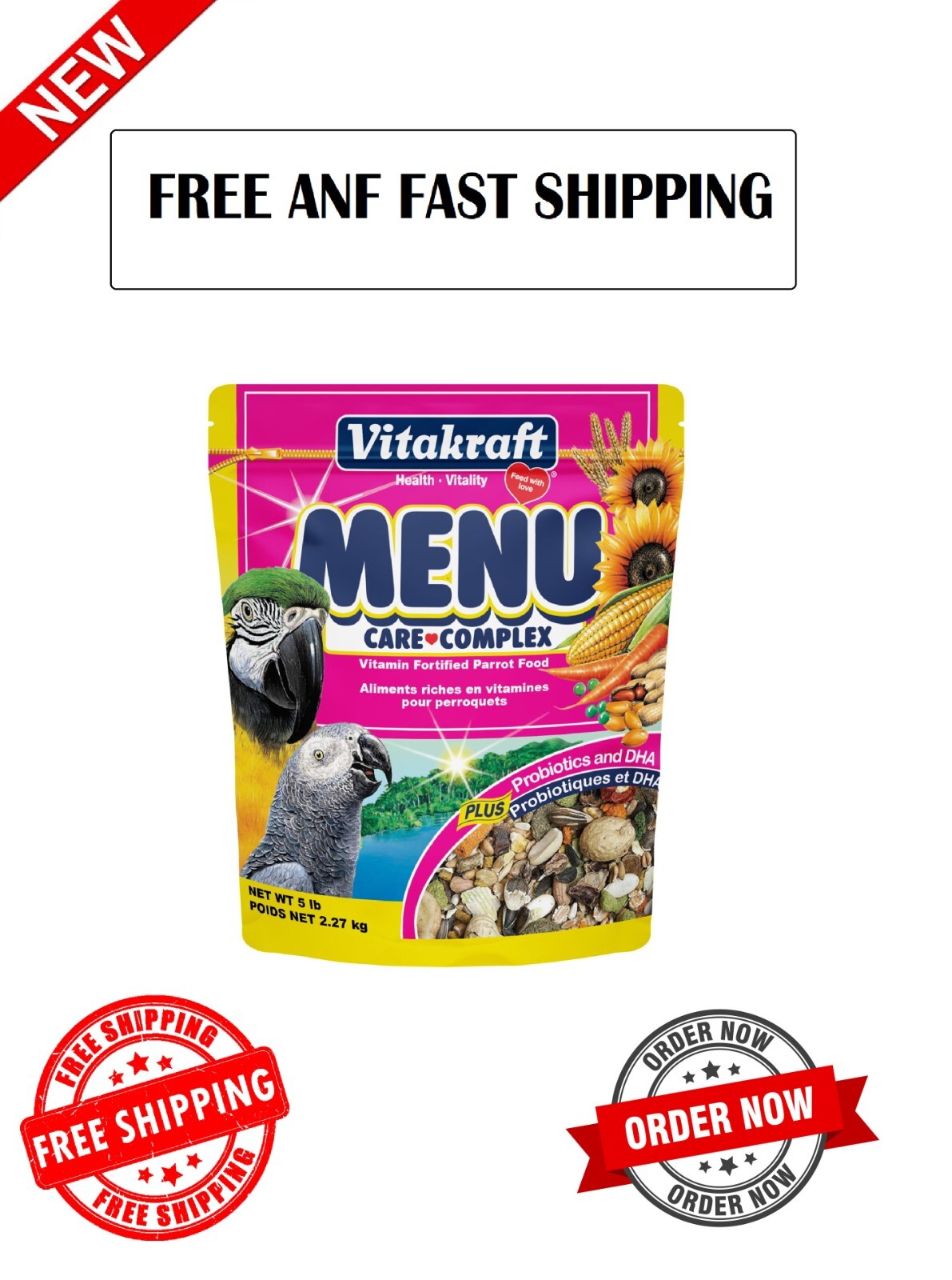 Vitakraft Menu Premium Parrot Food | eBay