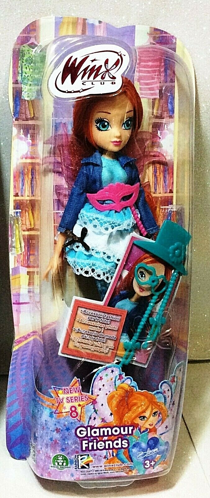 RAINBOW BAMBOLA ACTION FIGURE 28 CM WINX CLUB GLAMOUR FRIENDS NEW TV ...