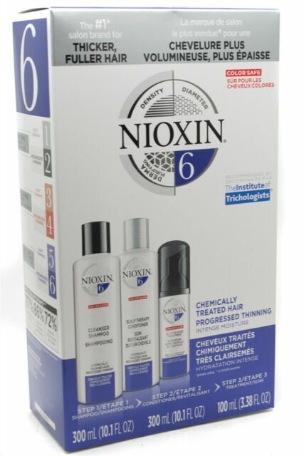 NIOXIN System 6 Kit Unisex Hair Growth 3 oz - 3 pcs for sale online | eBay