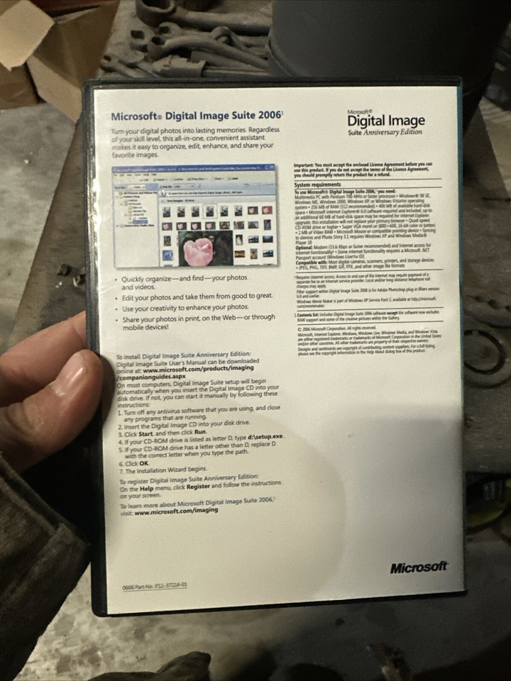 Microsoft Digital Image Suite Anniversary Edit. -PC 2006-big Box-Cib ...