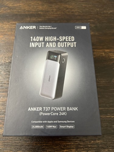 Anker 737 Portable Power Bank 140W 24000mAh Smart Display A1289 OPEN ...