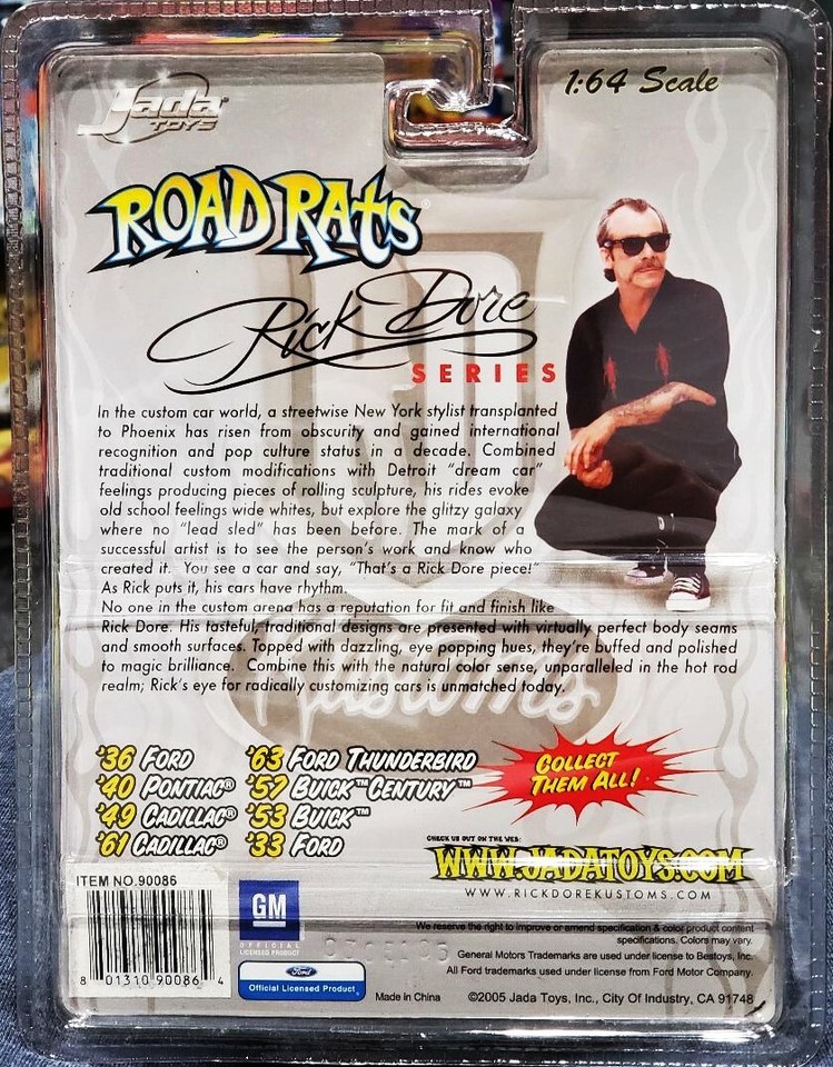 Jada 57 1957 Buick Century Rick Dore Kustoms Road Rats Hot Rod Detailed ...