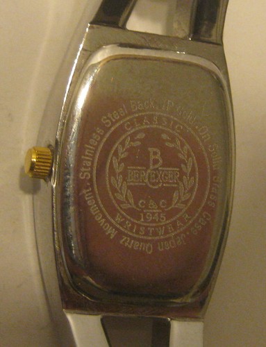 Elegant BERENGER Ladies Watch IP GOLD on Solid Brass Case NEW BATTERY ...