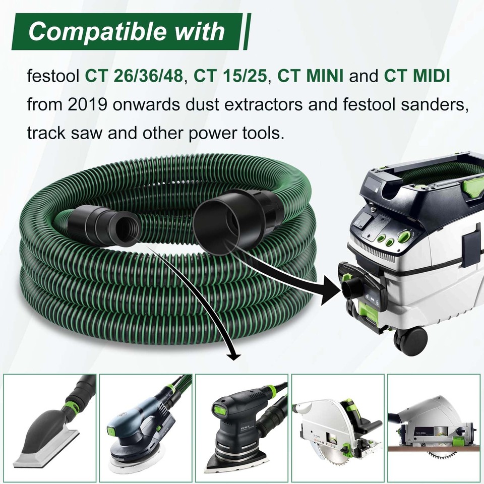 Dust Extractor Hose for Festool Vacuum Suction Hose D27/32x35m ...