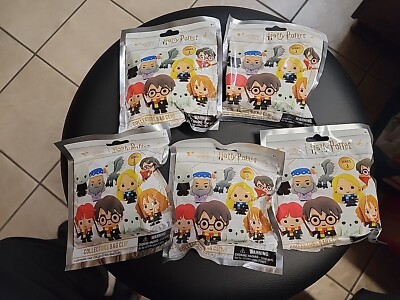 (5 LOT) HARRY POTTER Collectors Bag Clip Mystery Figures Series 3 ...
