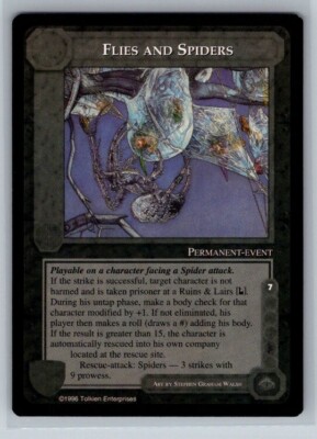 Flies and Spiders NM Limited Middle Earth CCG LoTR | eBay