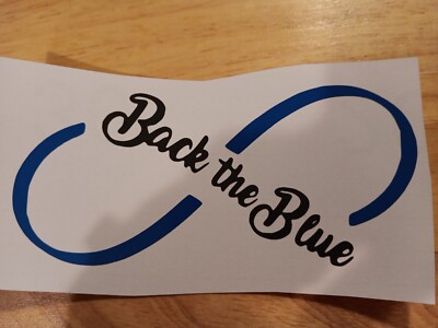 Back the Blue Vinyl Decal Blue Police | eBay