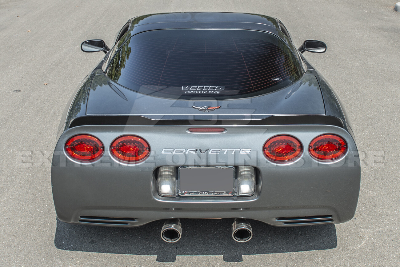 For 97-04 Corvette C5 | ZR1 Extended Style MATTE BLACK Rear Trunk Wing ...