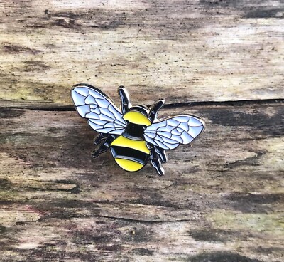 Enamel Bee Pin Badge - Multiple Colours | eBay