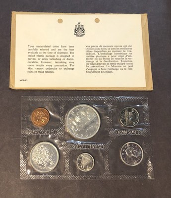 1965 Canada 6 Coin Royal Canadian Mint Proof Like Set Coins total 1.11 ...