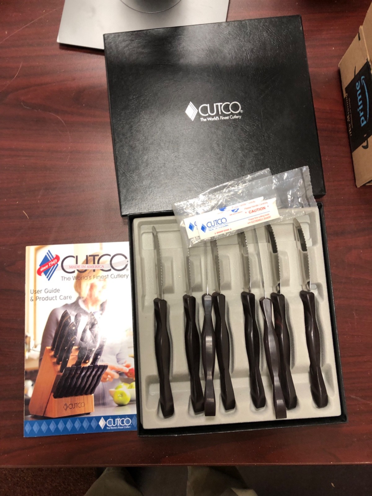 cutco 1759 dark brown steak knives | eBay