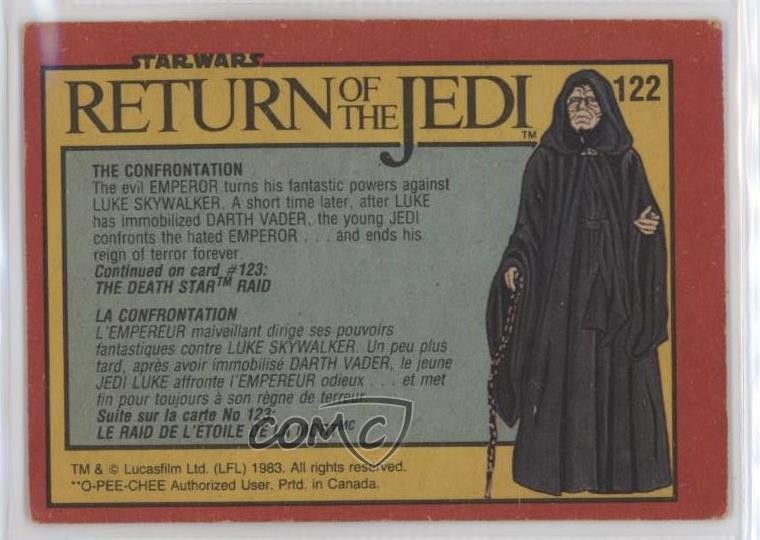 1983 O-Pee-Chee Star Wars: ROTJ The Confrontation #122 1e8j | eBay UK