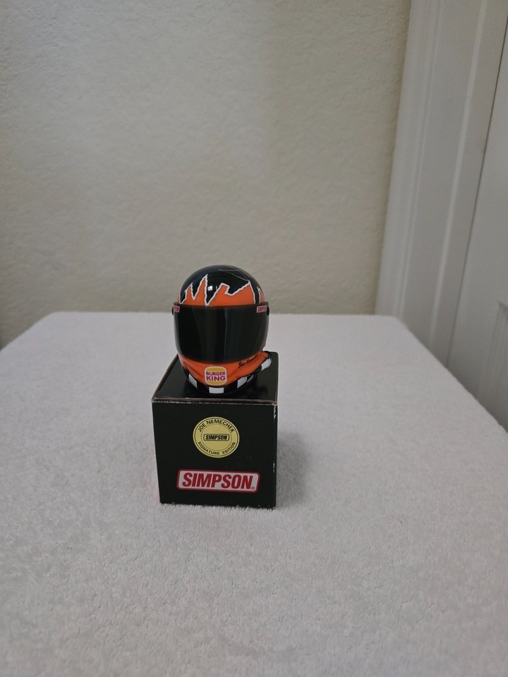 Simpson Signature Edition Joe Nemechek Autograph Mini Helmet Burger ...