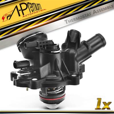 A-Premium Thermostat Housing Assembly for Mercedes-Benz E250 14-16 C250 ...