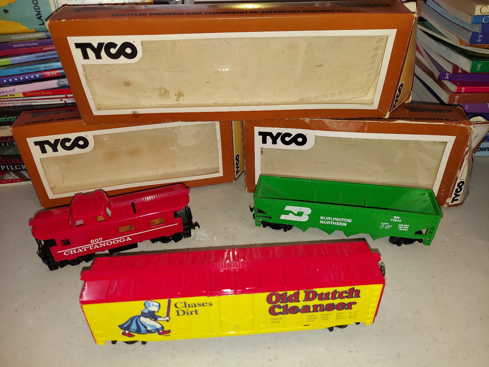 HO Scale Tyco Train Cars Mixed Lot of 3 Caboose Old Dutch Cleanser ...