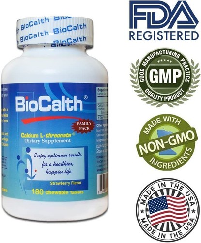 BioCalth® Calcium L-threonate 180 Chewable Tablets | eBay