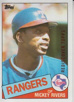 Mickey Rivers 2017 Topps Heritage 1985 Bronze Rediscover Topps Buyback ...