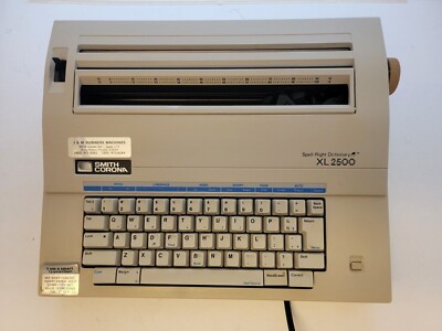 Smith Corona Spell Right Dictionary XL2500 Electric Typewriter & Owner ...