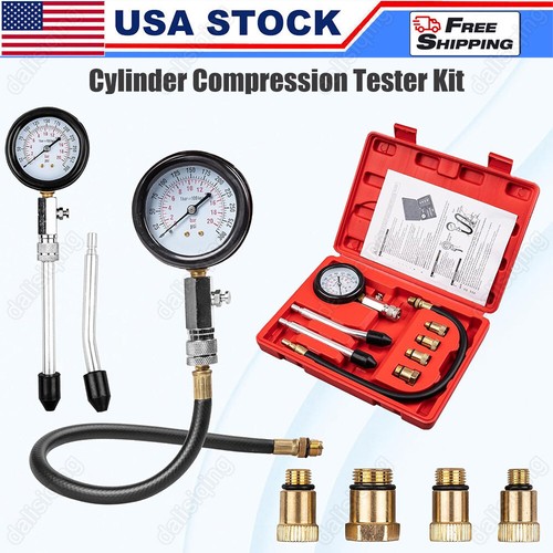 Petrol Engine Cylinder Compression Tester Kit for Automotive Motorcycle ...