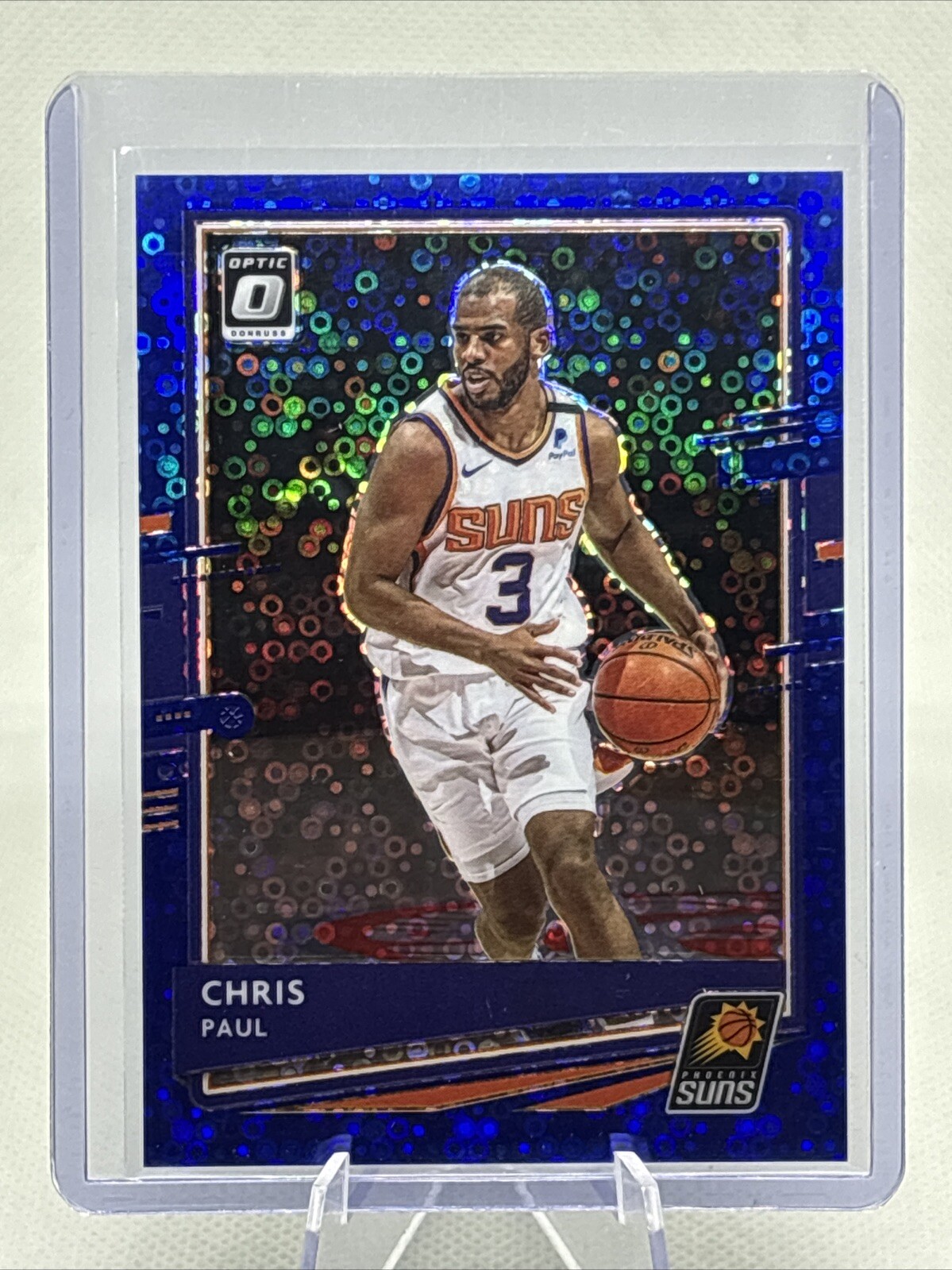 2020-21 Panini Donruss Optic - Chris Paul #100 Blue Fast Break Prizm ...