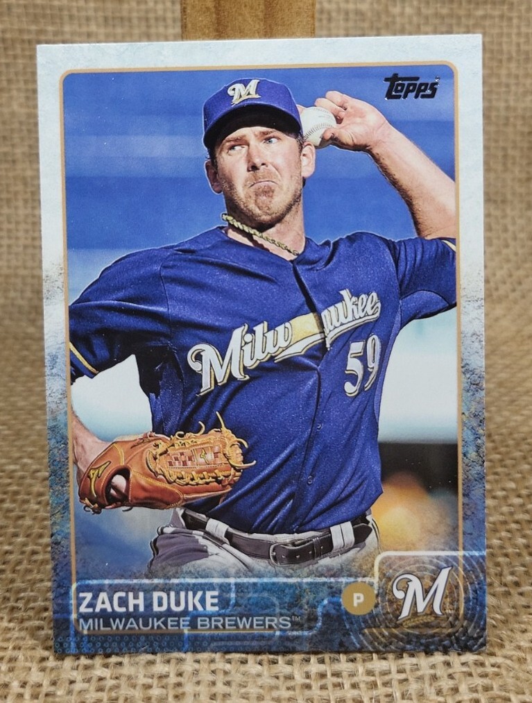 2015 Topps Series 1 Zach Duke Baseball Card #293 Brewers A3 | eBay