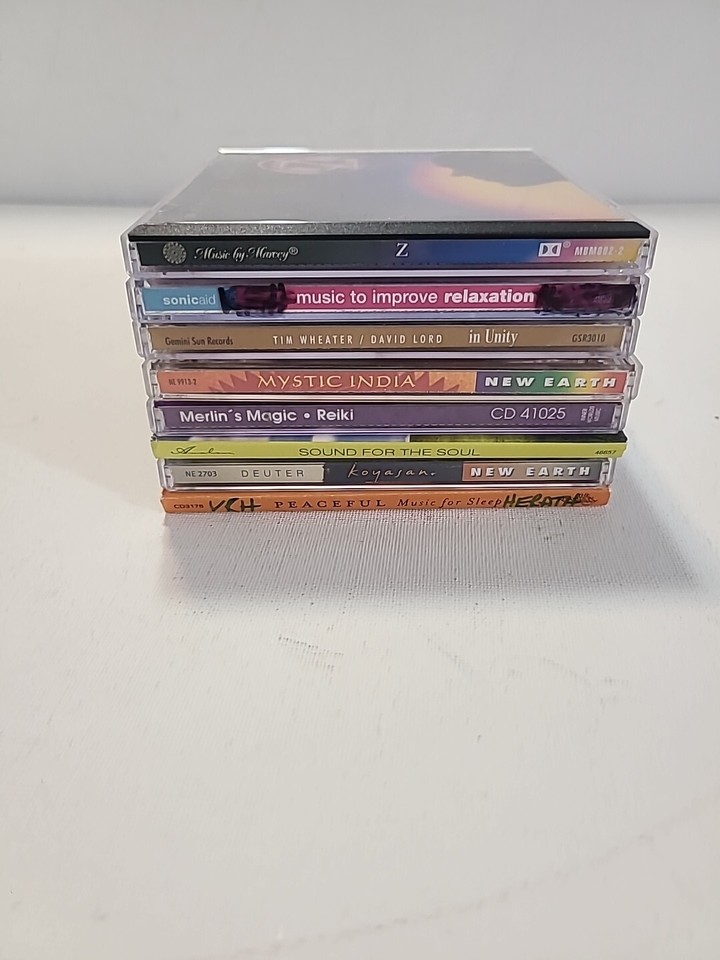 CD Lot of 8 Relaxing Music CDs Calming Sleep Nature Soundscape Ambiance ...
