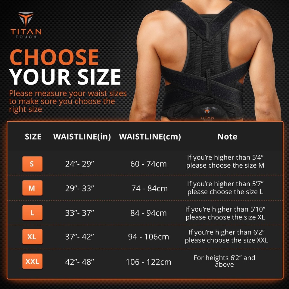 Posture Corrector for Men, Adjustable Mens Posture Corrector, Back Straighten... 643781591086| eBay