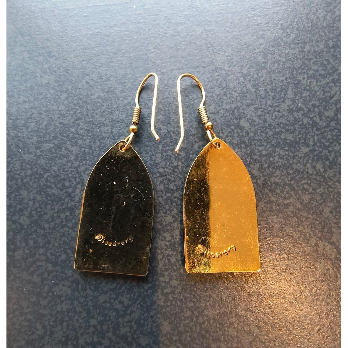 Laurel Burch Discovery Vintage Enamel Cat Silhouette Drop Earrings Gold ...
