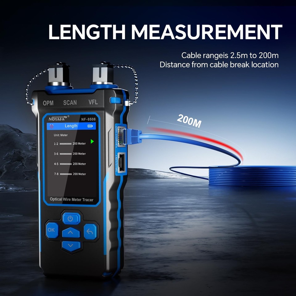 NF-8508 Network Cable Tester Kit with RJ45 Crimp Tool, Ethernet Cable ...