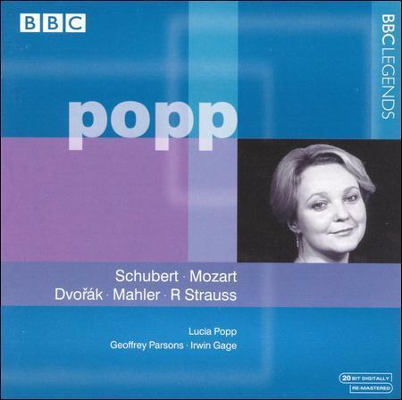 Lucia Popp sings Schubert, Mozart, Dvorak, Gustav Mahler & Richard ...