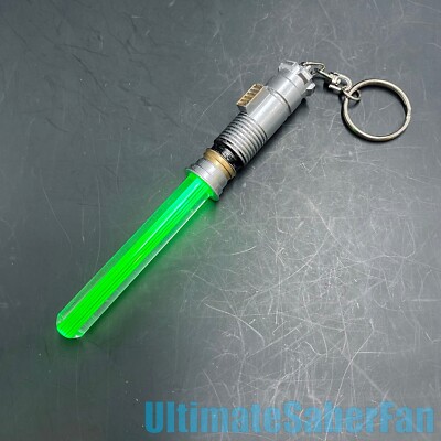 Star Wars Luke ROTJ Green Light Saber Mini Saber LED Keychain Key Chain ...