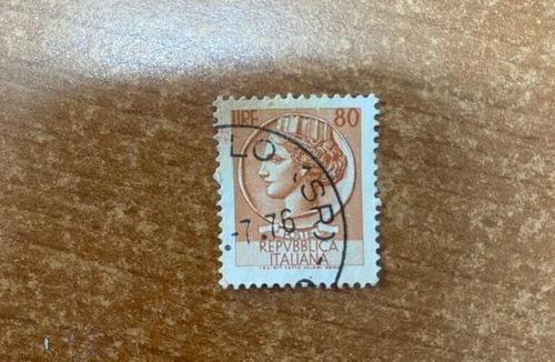 FRANCOBOLLO RARO POSTE REPUBBLICA ITALIANA 80 LIRE | eBay