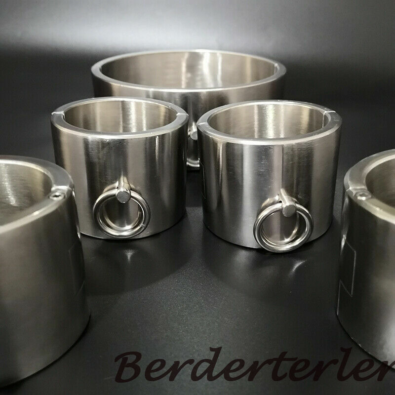 New HI-Q Stainless Steel Handcuffs Collar Ankle Shackles Pillory Screw ...