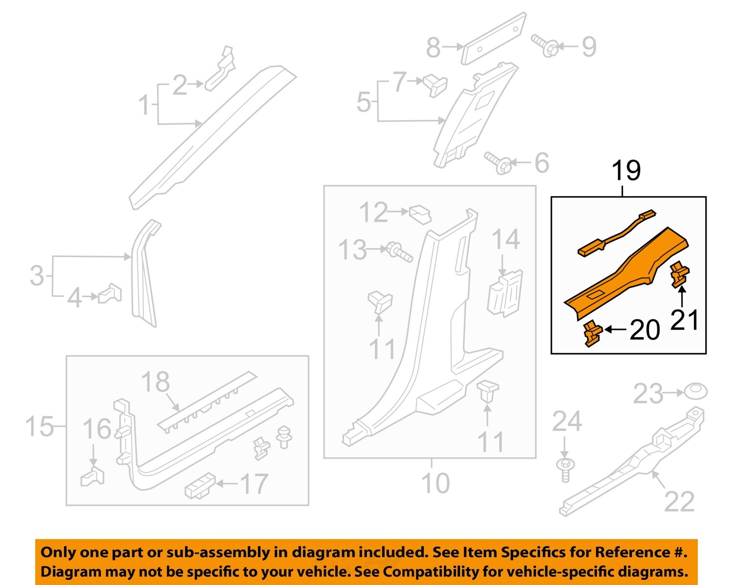 Genuine Ford Rear Sill Plate GD9Z-5413229-EE for sale online | eBay
